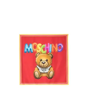 Moschino Logo Scarf - Red