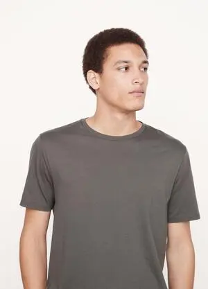Vince Open-necked Black Shirt