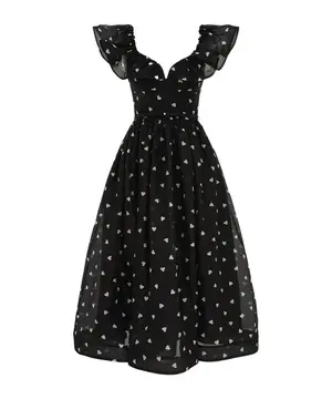 Zimmermann Ruffled Mid-length Dress - Black