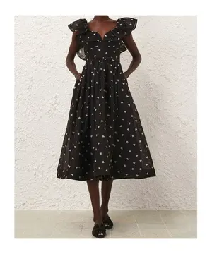 Zimmermann Ruffled Mid-length Dress