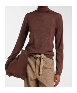 Brunello Cucinelli Cashmere And Silk-blend Turtleneck Sweater