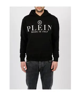 Philipp Plein Logo Print Long Sleeve Hoodie
