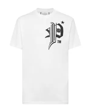 Philipp Plein Gothic Plein Cotton T-shirt - White