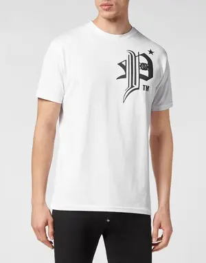 Philipp Plein Gothic Plein Cotton T-shirt - White