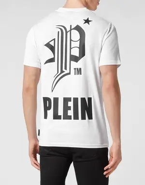 Philipp Plein Gothic Plein Cotton T-shirt - White