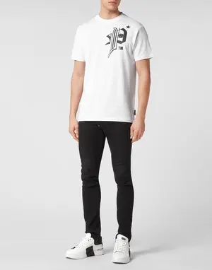 Philipp Plein Gothic Plein Cotton T-shirt - White