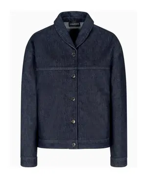 Emporio Armani Long Sleeve Denim Jacket - Black