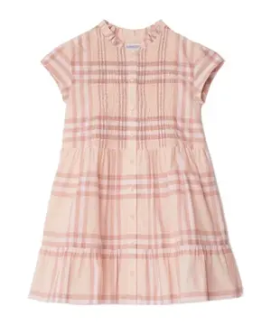 Burberry Check Cotton Poplin Dress - Shell