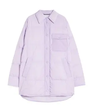 Max Mara Long-sleeved Down Jacket - Lavender