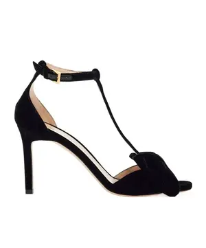 TOM FORD Velvet Heeled Sandals - Black