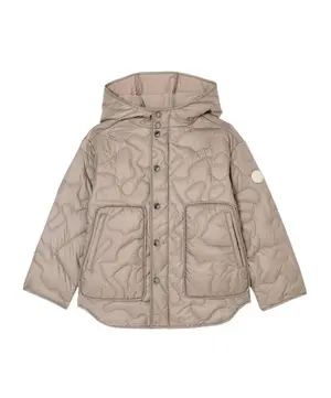 Emporio Armani 3d Quilted Flower-pattern Jacket - Light Brown