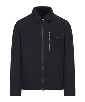 Stone Island Compass Patch Zipped Jacket - Black