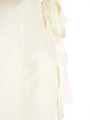 Khaite Knotted Tie Detailed Blouse