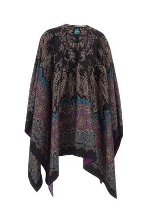 Etro Paisley Printed Cape