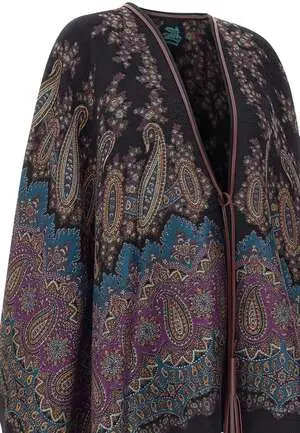 Etro Paisley Printed Cape