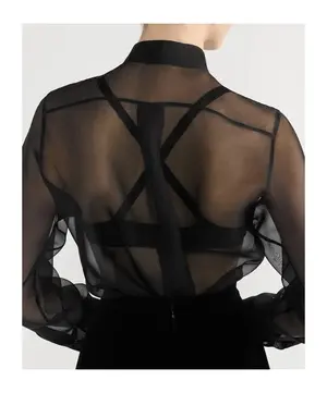Dior Blouse With Ruffled Neckline