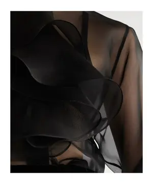 Dior Blouse With Ruffled Neckline