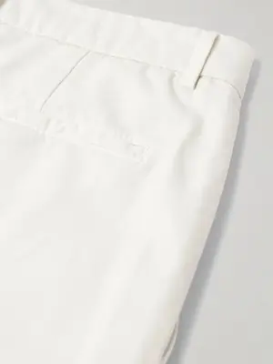 Brunello Cucinelli Pleated Cotton Trousers