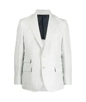 Eleventy Single-breasted Blazer - White