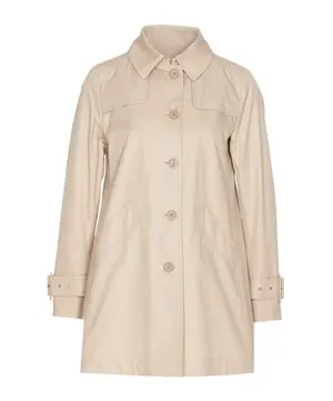 Herno Long Sleeved Buttoned Trench Coat - Nude