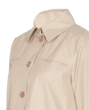 Herno Long Sleeved Buttoned Trench Coat