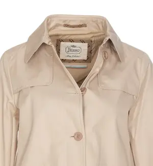 Herno Long Sleeved Buttoned Trench Coat