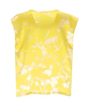 Fabiana Filippi Graphic Print Sleeveless Satin Top