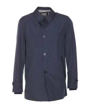 Herno Long Sleeved Button-up Jacket - Blue