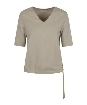 Herno Melange Flannel Resort T-shirt - Nude