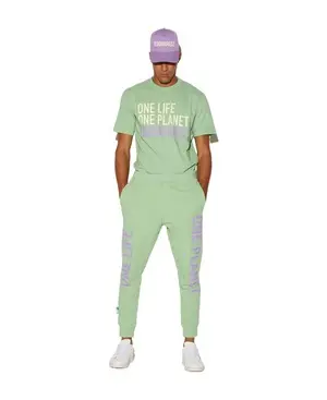 Dsquared2 Slogan-print Cotton Track Pants - Green