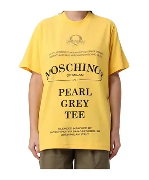 Moschino Printed Crewneck T-shirt - Yellow