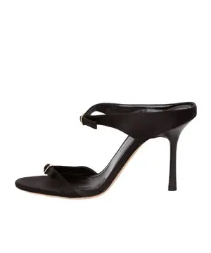 Victoria Beckham Buckle-embellished 100mm Leather Heels - Black