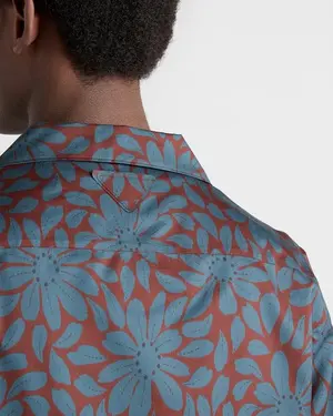 Prada Short-sleeved Cotton-blend Shirt
