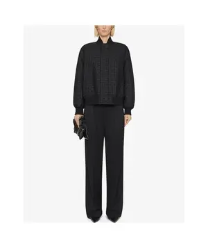 Givenchy Oversized 2-in-1 Bomber In Monogram 72 Jacquard