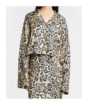 Nanushka Cropped Long-sleeves Shirt