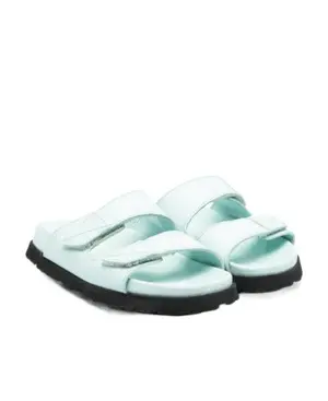 Palm Angels Logo-print Slip-on Sandals - Blue