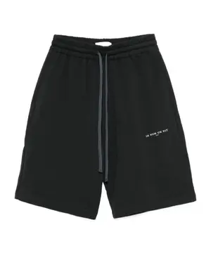 IH NOM UH NIT Logo-print Shorts - Black