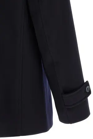 Herno Long-sleeved Jacket With High Collar And Removable Lining