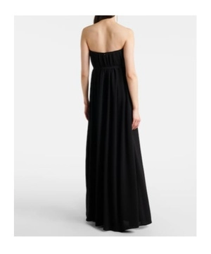 Max Mara Elegante Sax Strapless Gown
