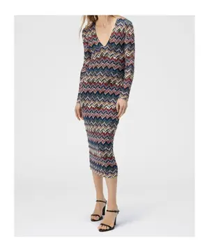 Missoni Geometric-pattern Long-sleeve Dress