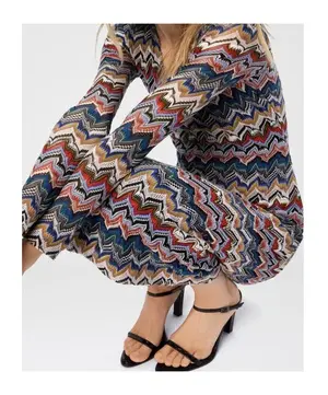 Missoni Geometric-pattern Long-sleeve Dress