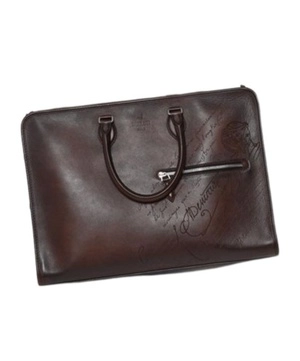 Berluti Logo Shoulder Bag - Black