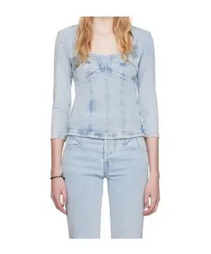 Isabel Marant Étoile Vanio Cotton Corset Style Blouse