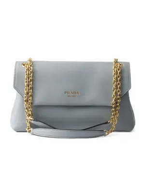 Prada Doux Medium Leather Shoulder Bag