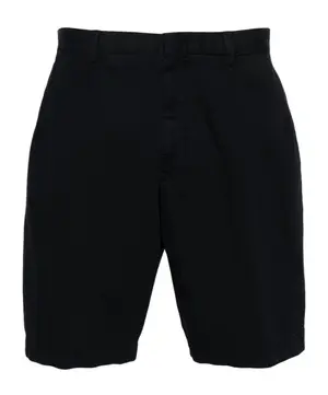 Zegna Pressed Crease Straight-leg Tailored Shorts