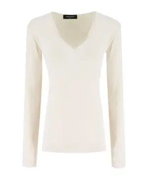 Fabiana Filippi V-neck Jumper - White