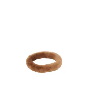 Chloé Plush Hairband - Light Brown