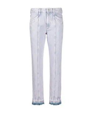 Isabel Marant Étoile Low-rise Slim-cut Jeans - White