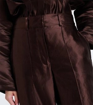 JOSEPH Jnane Linen And Silk Wide-leg Pants