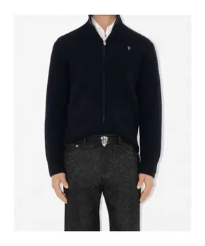 Burberry Zip-up Cardigan With B Shield Detail